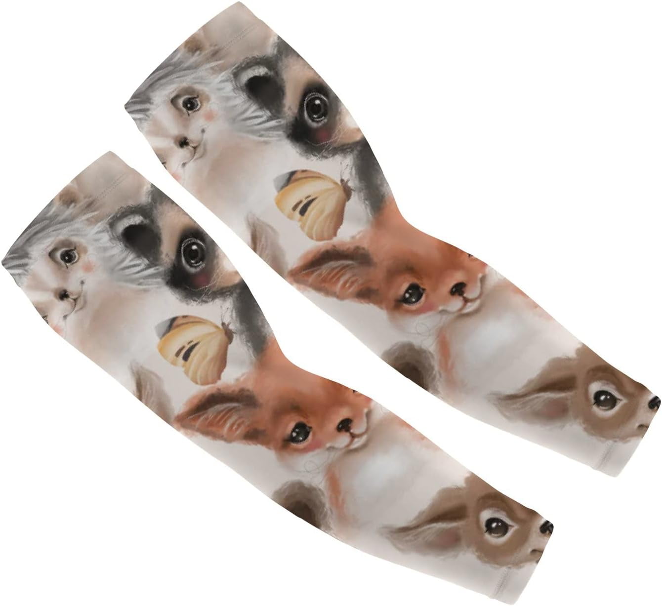 FREEAMG Women UV Sun Protection Arm Sleeves, Cooling Sleeves Beautiful ...