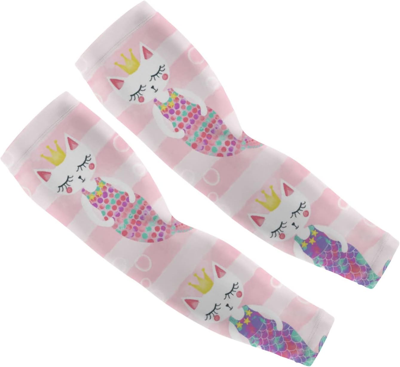 FREEAMG Women UV Sun Protection Arm Sleeves, Cooling Sleeves Beautiful ...