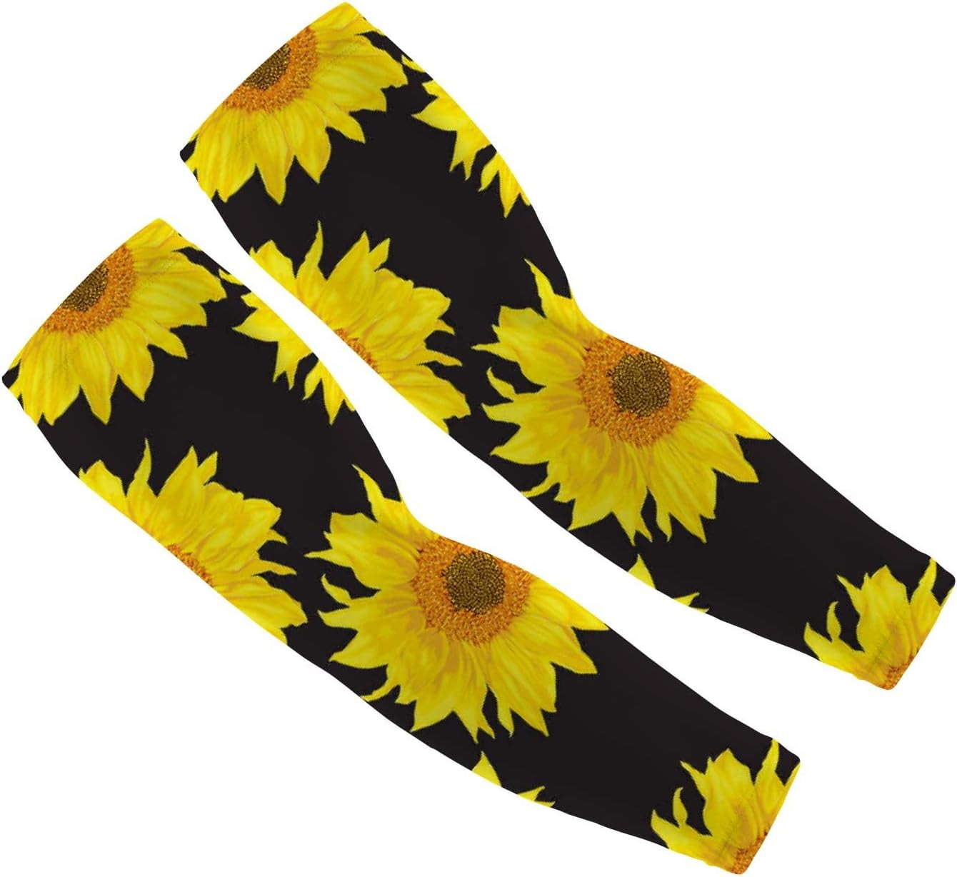 FREEAMG Women UV Sun Protection Arm Sleeves, Cooling Sleeves Bright ...