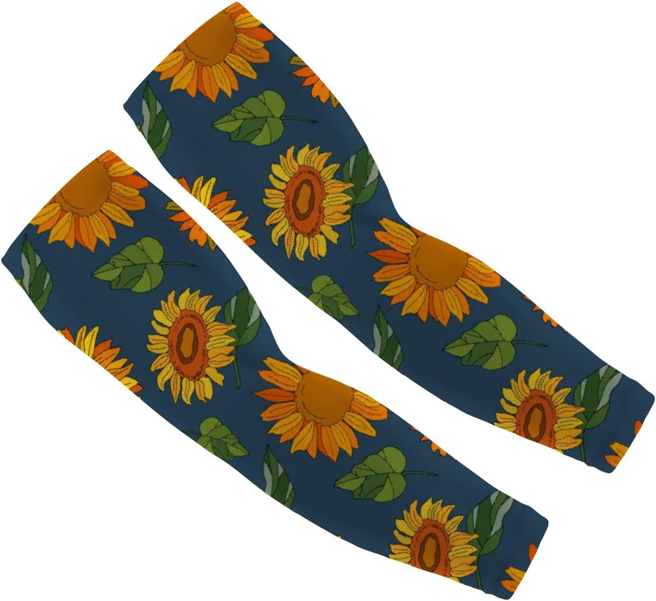 FREEAMG Women UV Sun Protection Arm Sleeves, Cooling Sleeves Cartoon ...