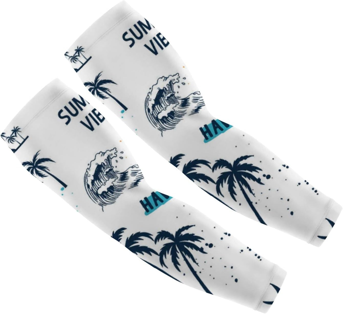 FREEAMG Women UV Sun Protection Arm Sleeves, Cooling Sleeves Tropical ...