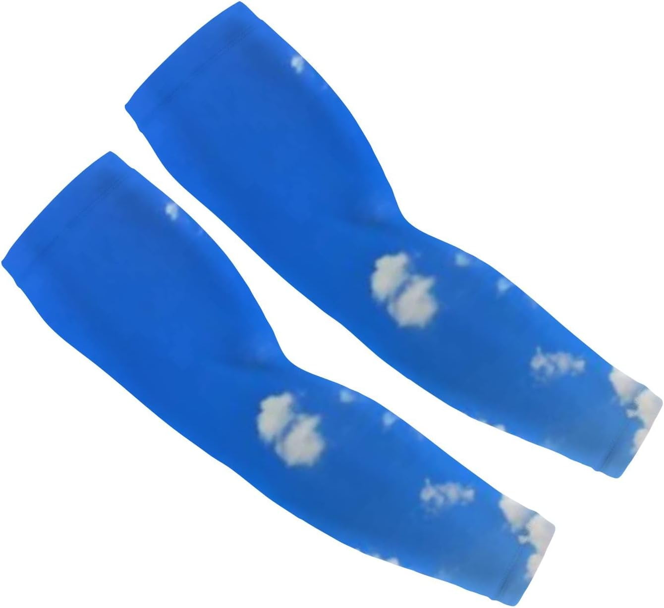 FREEAMG Women UV Sun Protection Arm Sleeves, Cooling Sleeves White ...