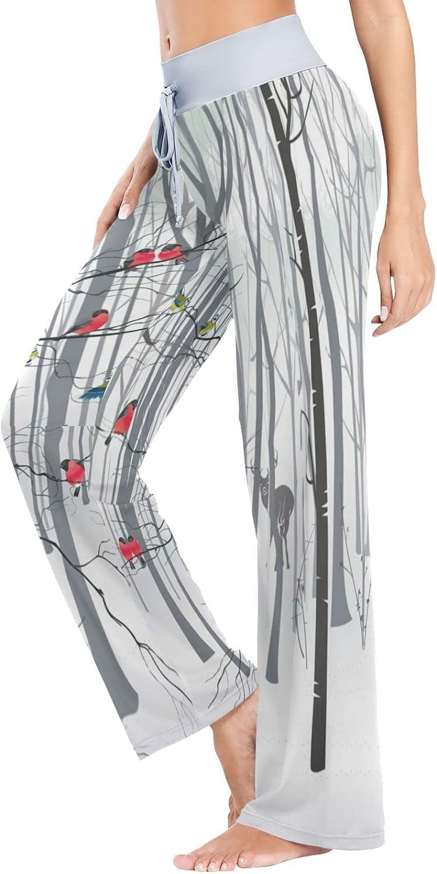 FREEAMG Womens Comfy Drawstring Lounge Pajama Pants Sleepwear Bottom ...