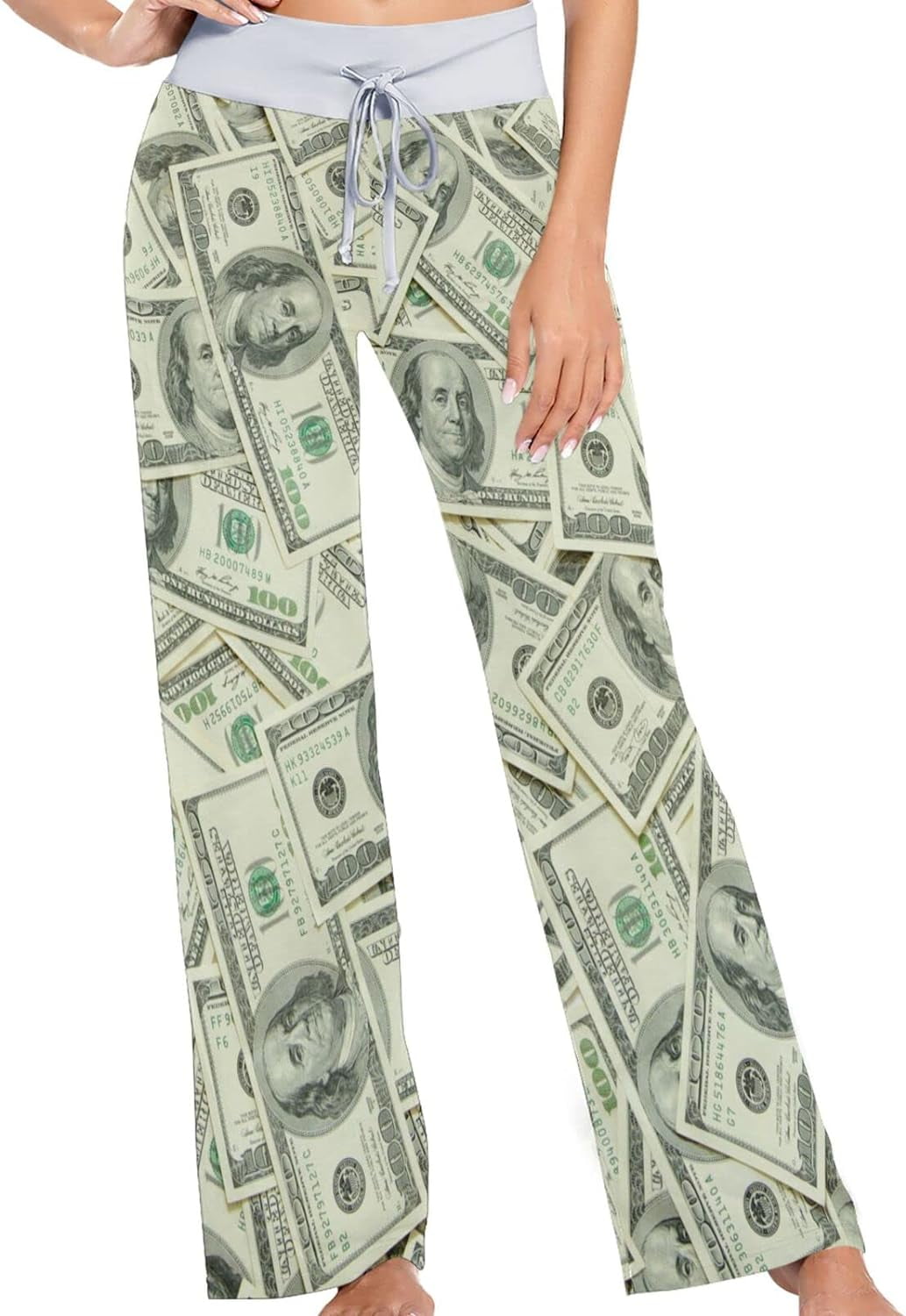 FREEAMG Womens Trendy Patterned Comfy Drawstring Lounge Pajama Pants ...