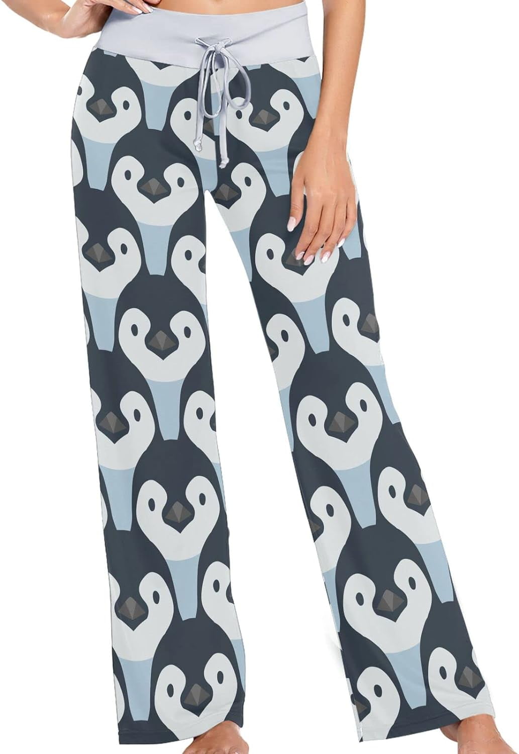 FREEAMG Womens Trendy Patterned Comfy Drawstring Lounge Pajama Pants ...