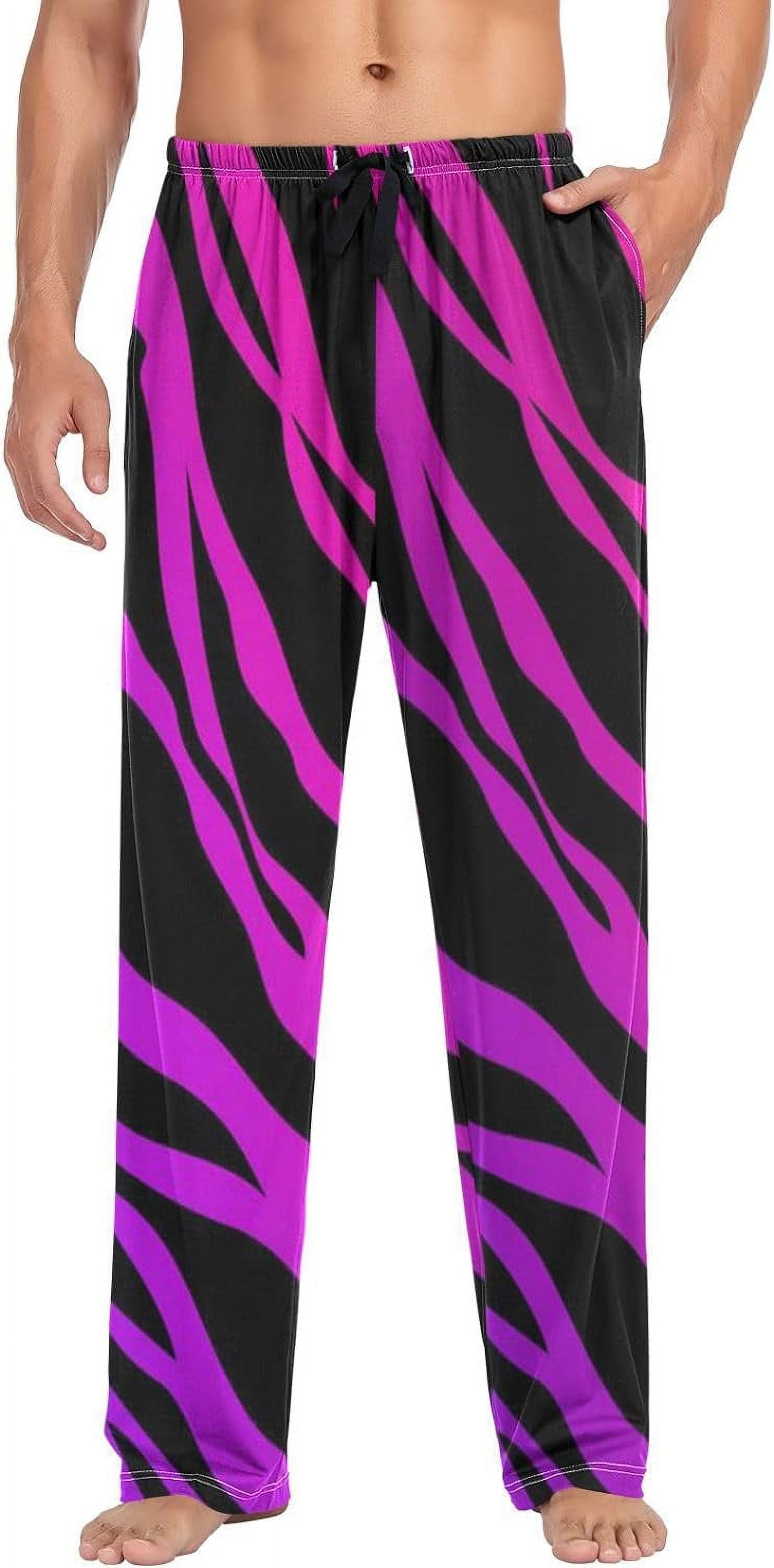 FREEAMG Zebra Cotton Pajama Pant for Men, Super Soft Lightweight Lounge ...