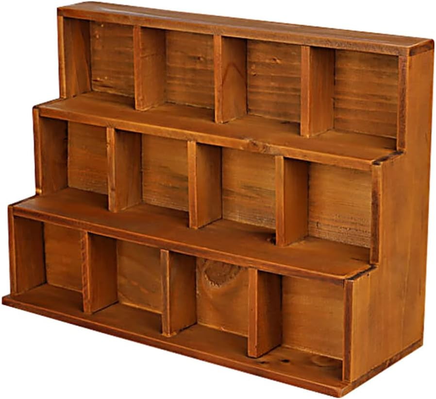 FREEAMG Zeko Book Display Stand Wooden Shadow Box Display Shelf: Wall ...