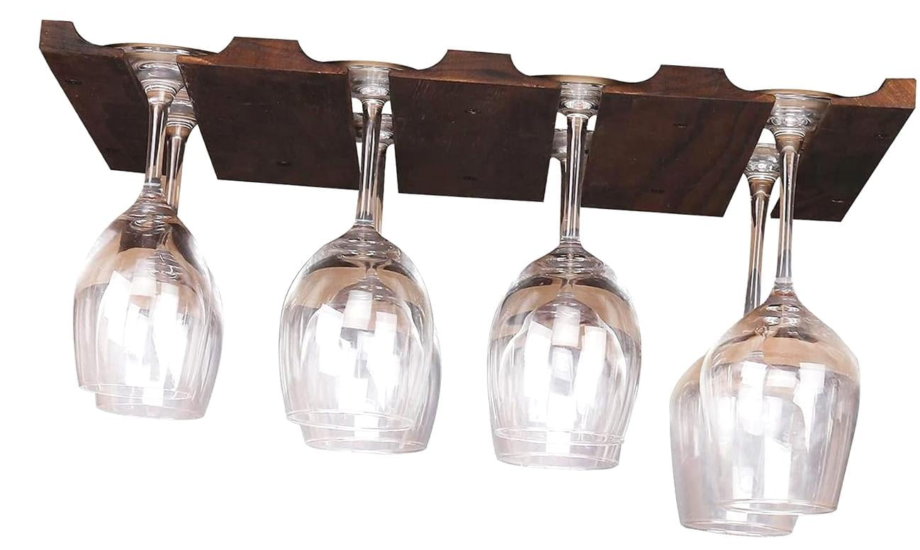 FREEAMG glass holder-a wooden goblet rack and stemware storage solution ...