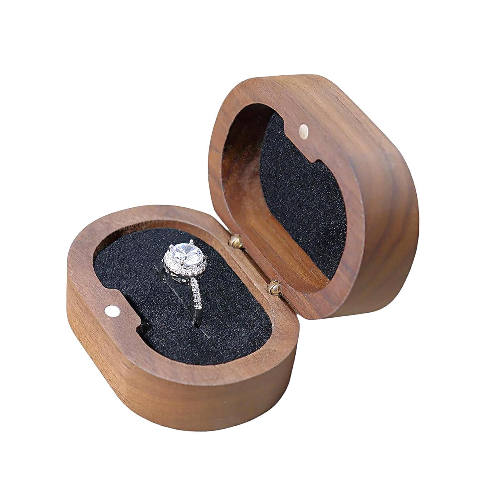 FREEAMG men's wooden small case bearer holder single slot Proposal ...