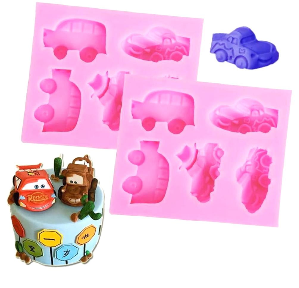 FREEAMG pair of 5 Car and Sports Car Silicone Molds designed for DIY ...