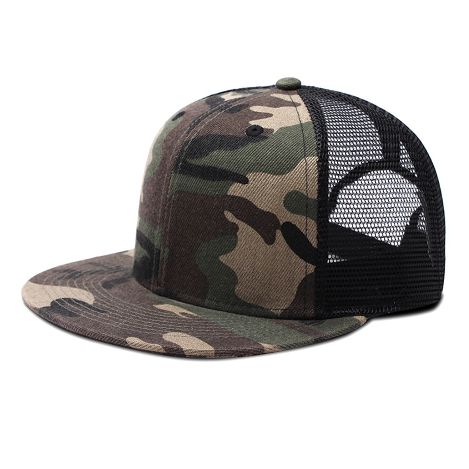 FREEBIRD99 Flat Bill Brim Trucker Hat Headwear Snapback Mesh Caps for ...