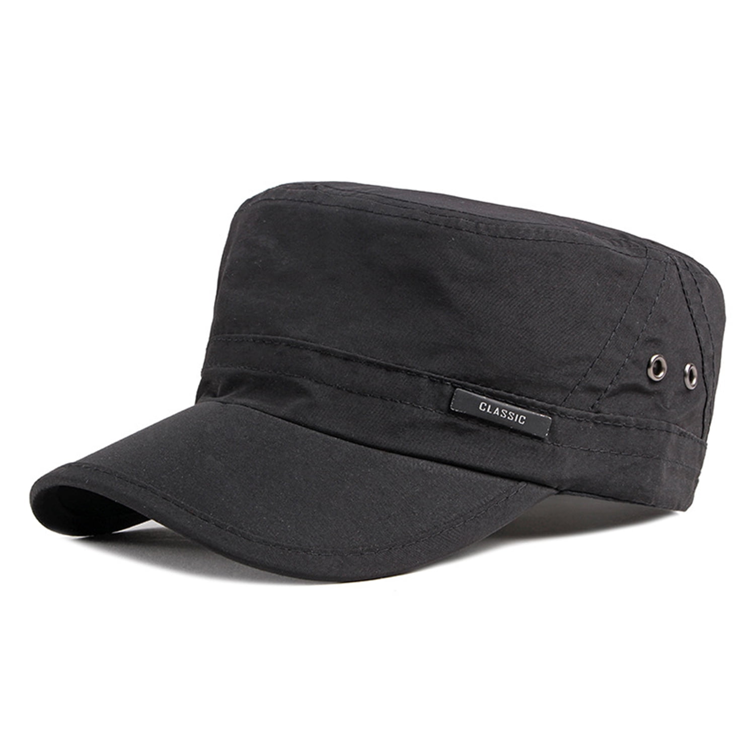 FREEBIRD99 Quick Dry Flat Top Peaked Hat Army Military Cadet Cap ...