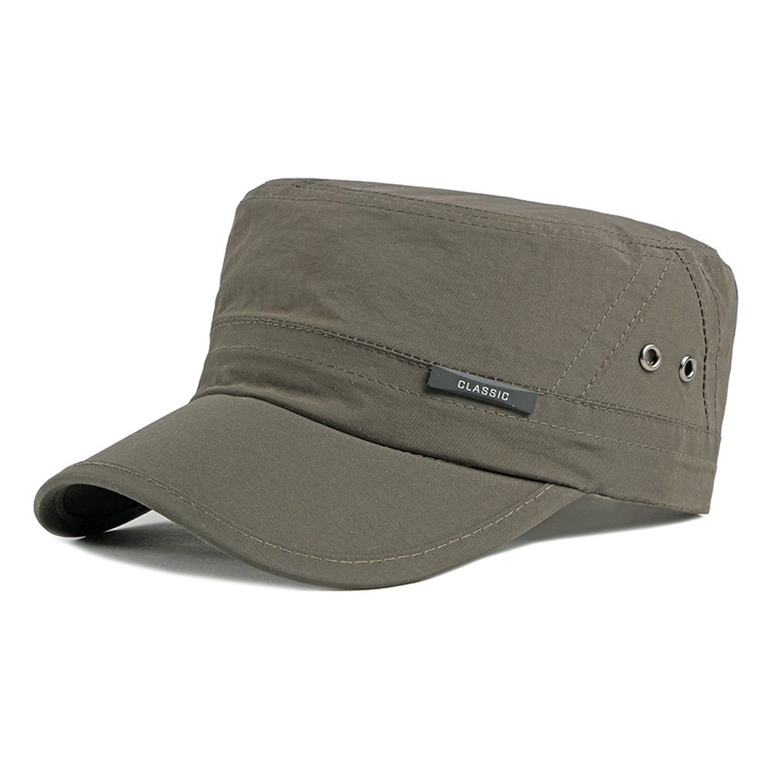 FREEBIRD99 Quick Dry Flat Top Peaked Hat Army Military Cadet Cap ...