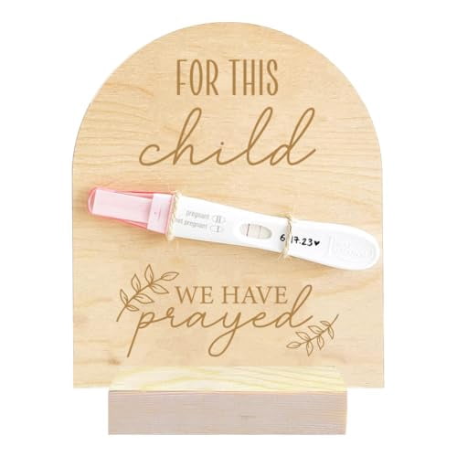 FREEBLOSS Wooden Pregnancy Announcement Sign Pregnancy Announcement for ...