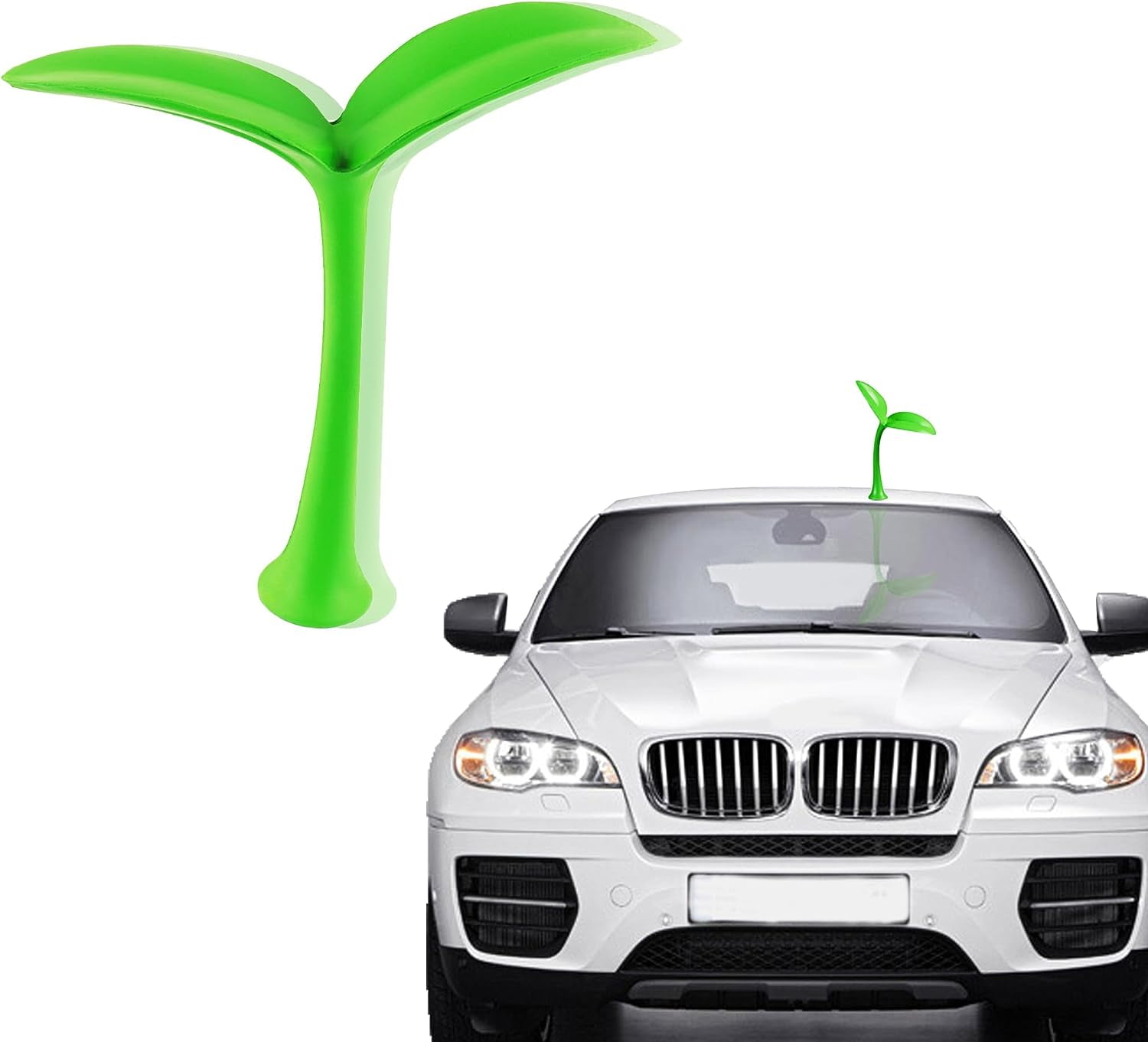 FREECOZYER Vivid 3D Green Bean PU Material Sprouts Car Ornament ...