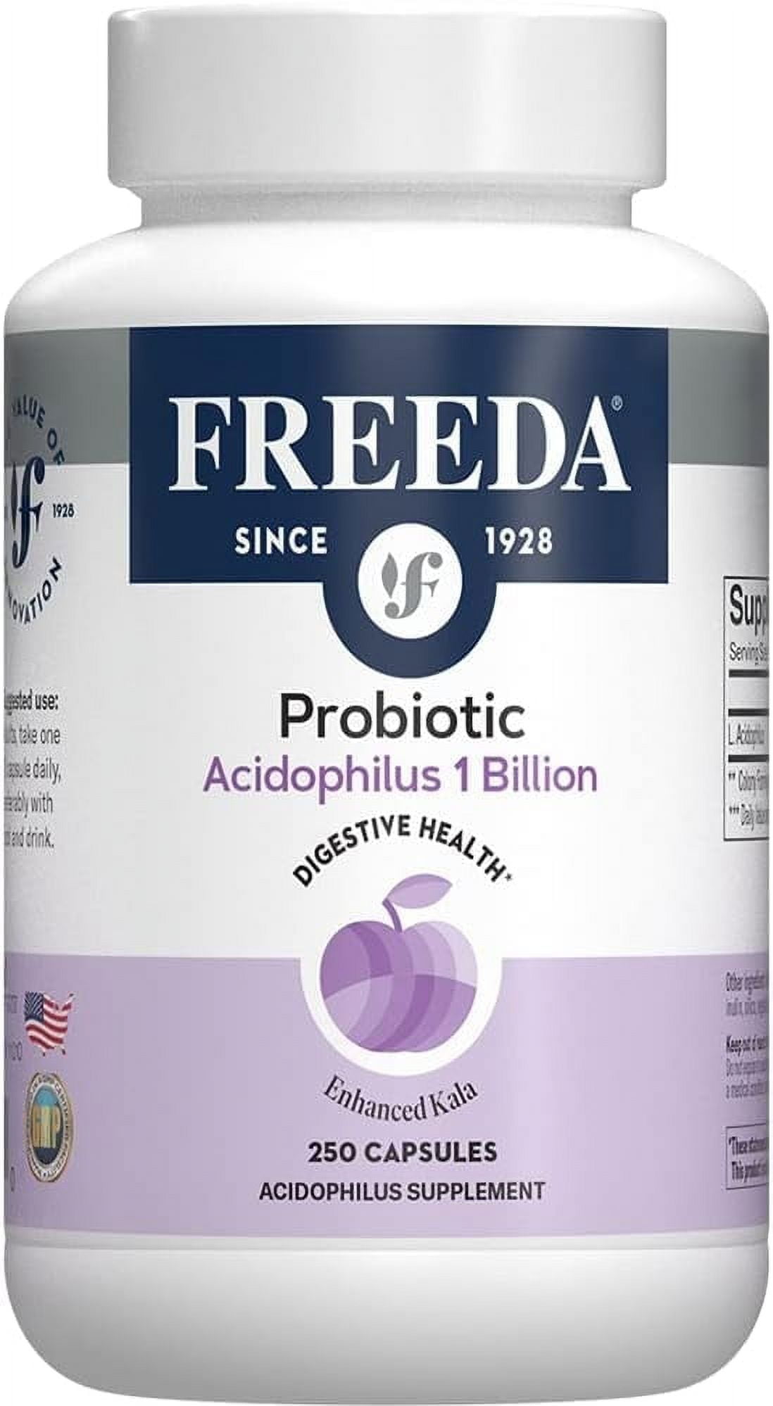 Freeda Lactobacillus Acidophilus Probiotic Supplement for Women and Men ...