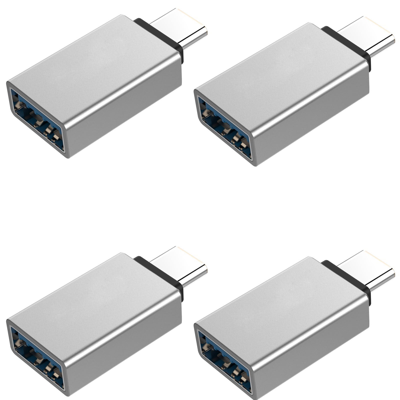 FREEDOMTECH USB C to USB Adapter Type C OTG (4-Pack) USB C Male to USB ...