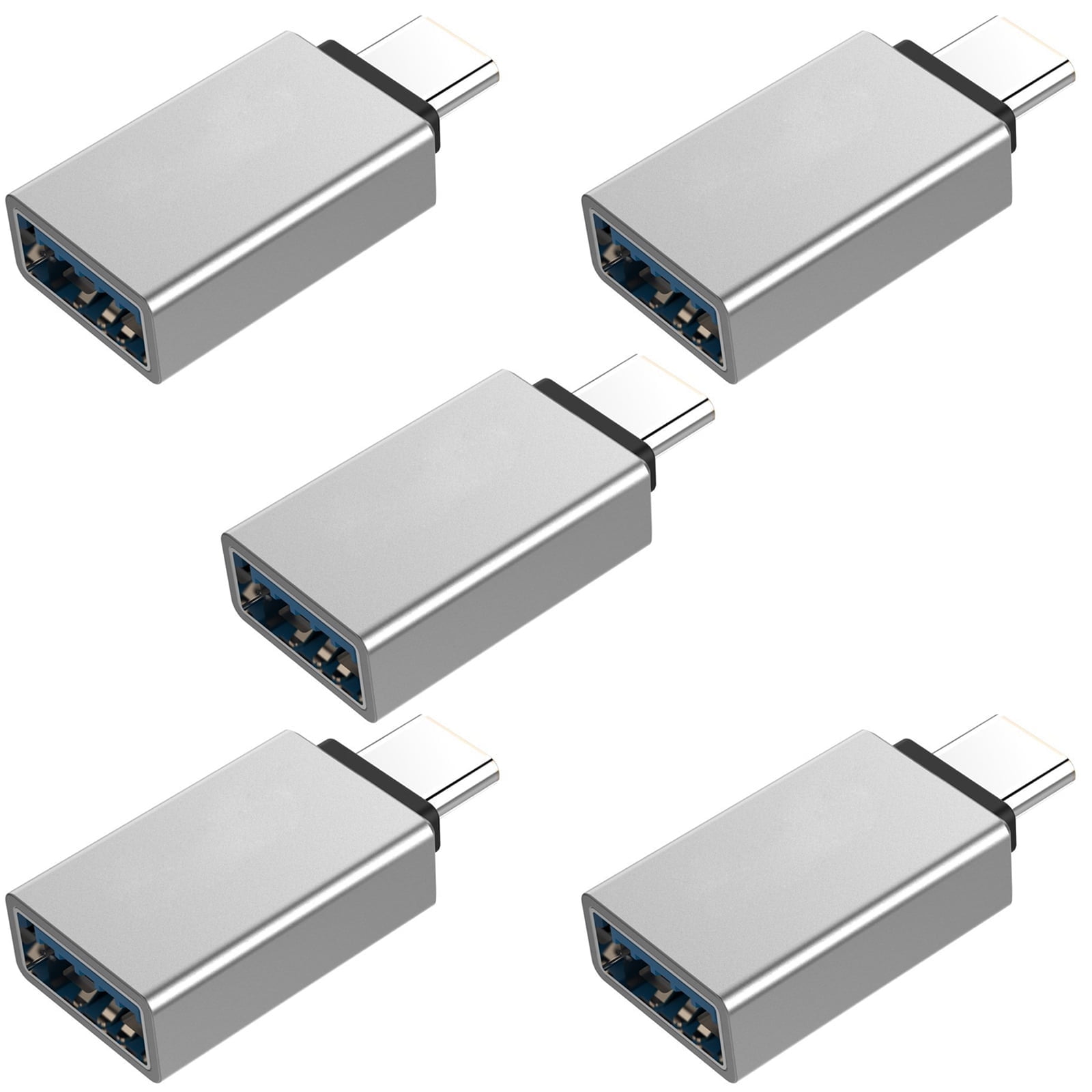 FREEDOMTECH USB C to USB Adapter Type C OTG (5-Pack) USB C Male to USB 3.0 A Female Connector ...