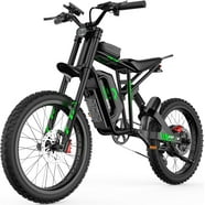 Riding'times GT73 Electric Dirt Bike for Adults, 37MPH 48V36.4AH 2400W 1747Wh Dual Battery Ebike ...