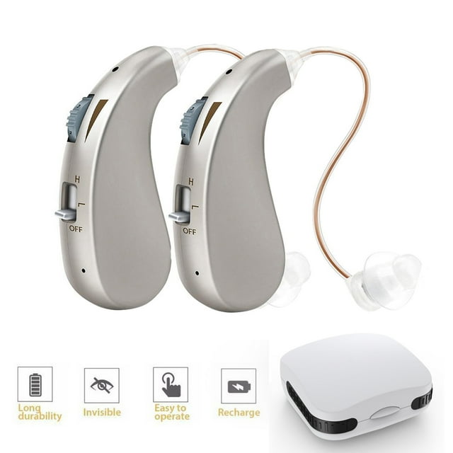 FREELIVING Rechargeable Hearing Amplifiers for Seniors, Mini Digital ...