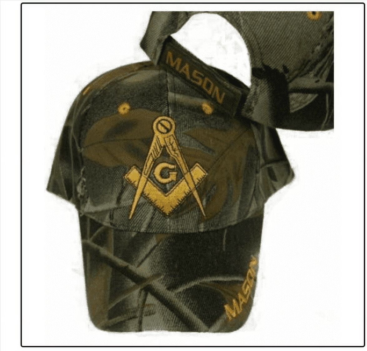 FREEMASON CAMO EMBROIDERED ADJUSTABLE HAT mason masonic lodge ...