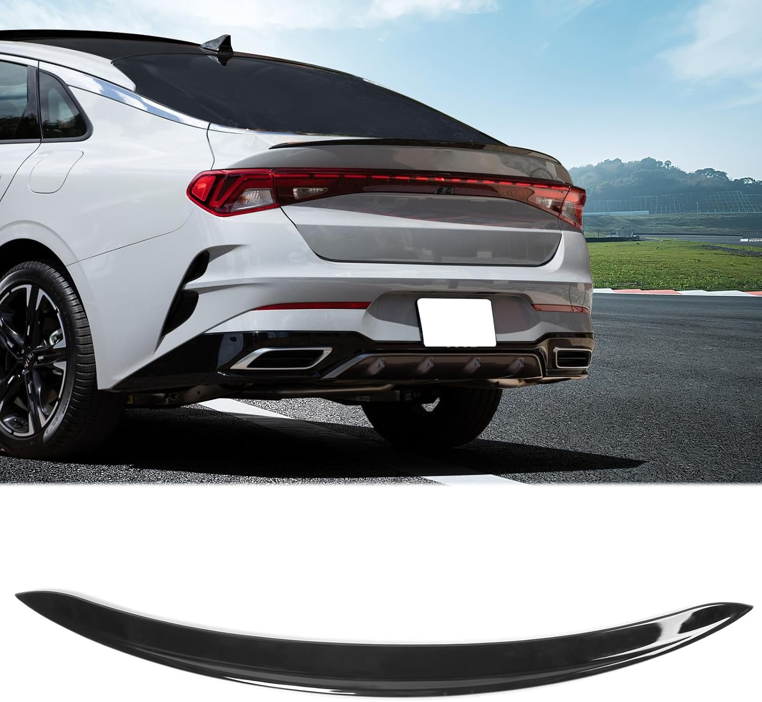 FREEMOTOR802 Compatible with 2021-2024 Kia K5 Rear Trunk Spoiler, Rear ...