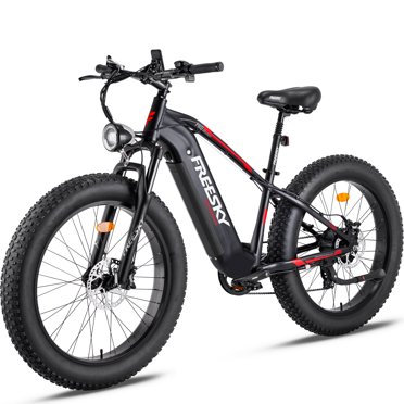 SOHOO 48V500W13Ah 26" Step-Thru Beach Cruiser Electric Bicycle City E ...