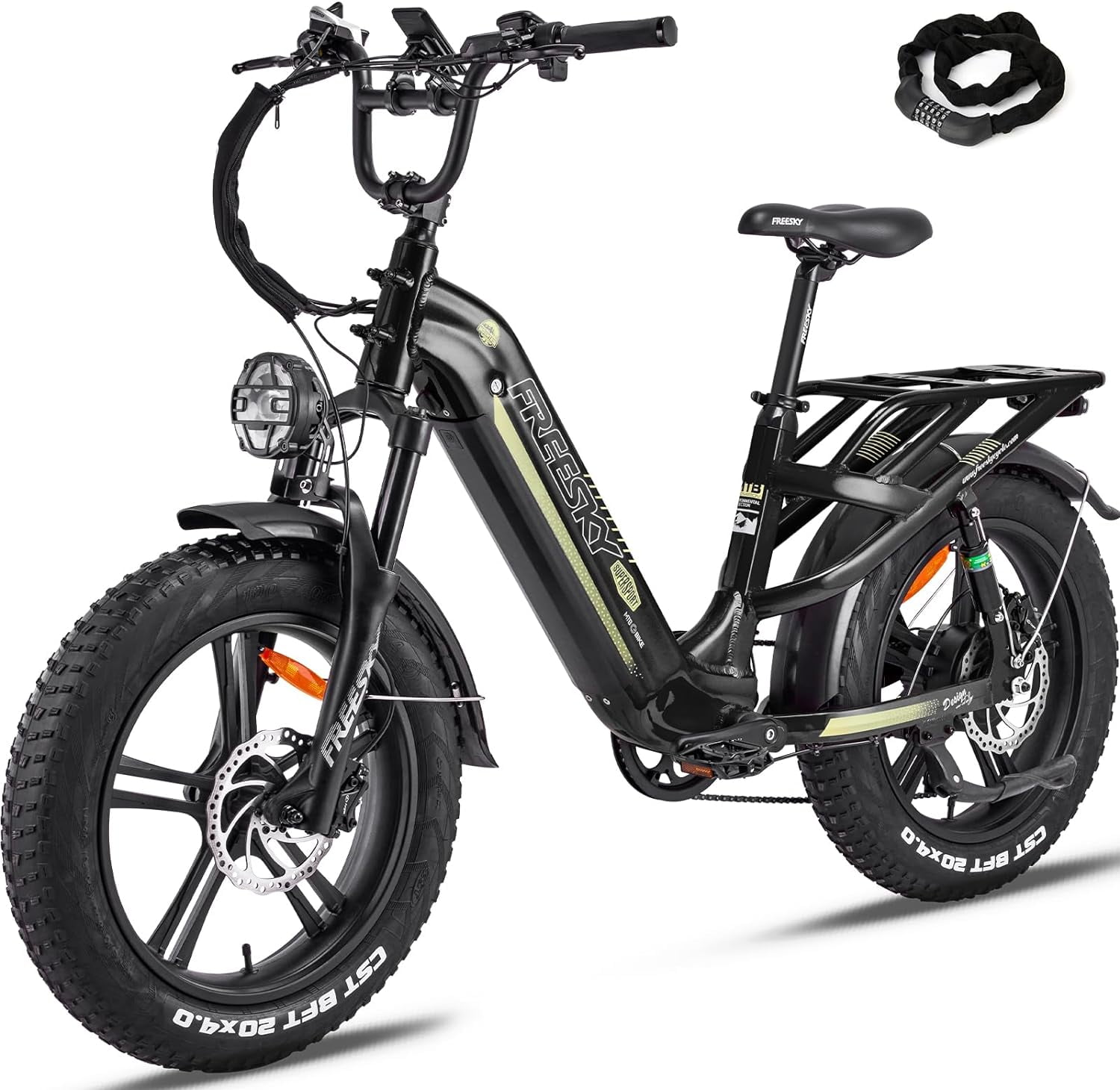 FREESKY Electric Bike for Adults 750W Brushless Motor 48V 20Ah Samsung ...