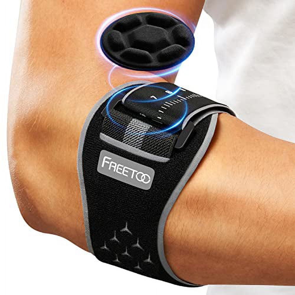 FREETOO Elbow Brace for Tendonitis and Tennis Elbow Relief with ...