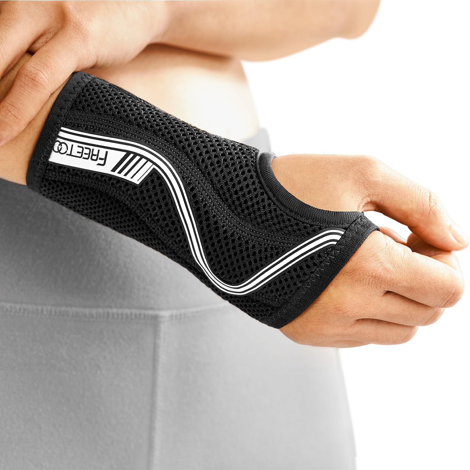 FREETOO Wrist Brace for Carpal Tunnel,[New Upgrade-Anatomically shaped ...