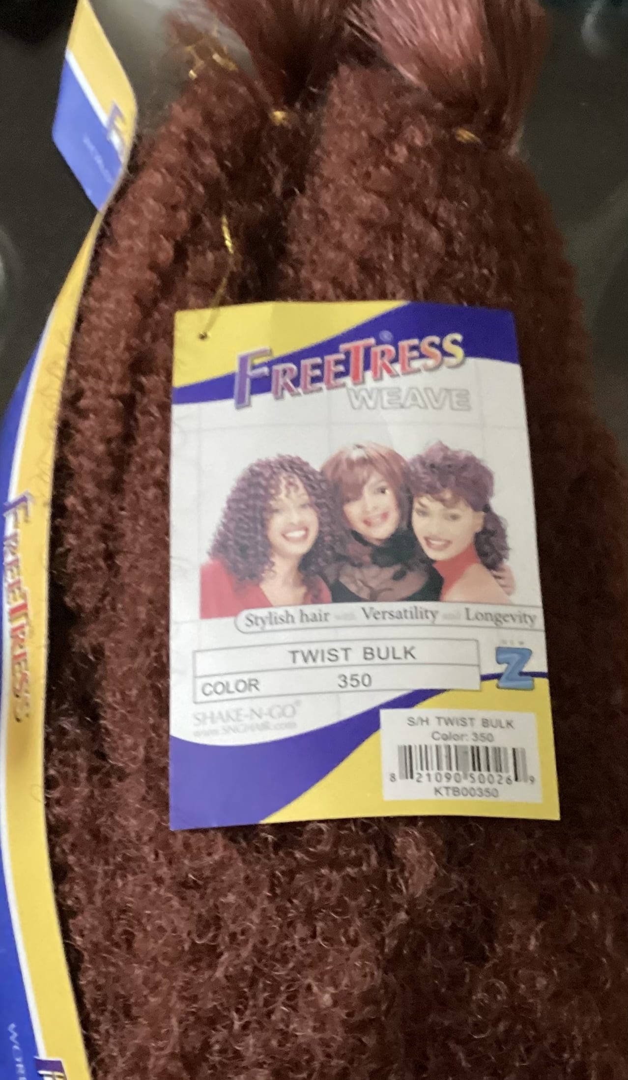 FREETRESS TWIST BULK SYNTHETIC BRAIDING HAIR -( COLORS #350 ) - Walmart.com