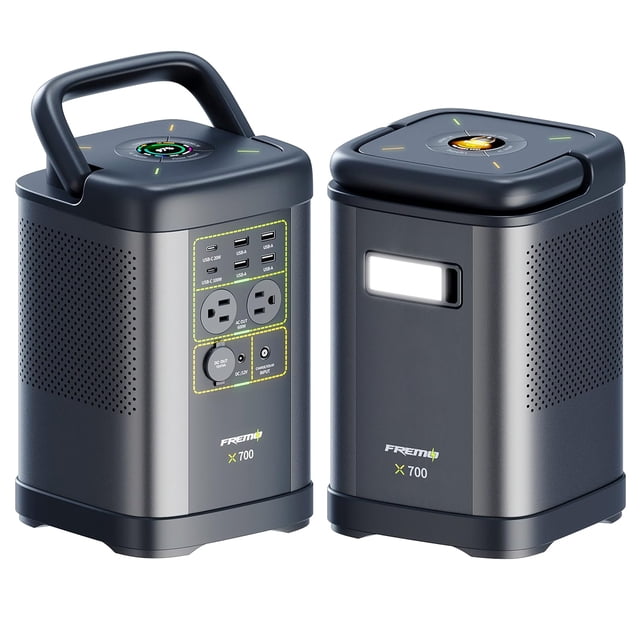 FREMO Portable Power Station X700,662Wh LiFePo4 Battery Solar Generator ...
