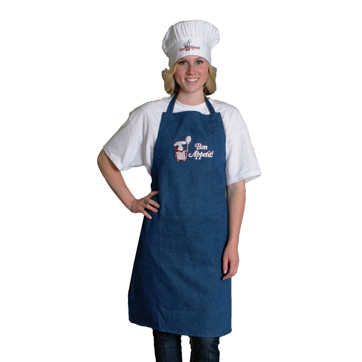 FREN Blue Bon Appetit! Denim Apron - Walmart.com