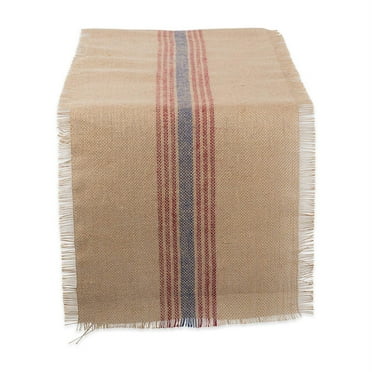 LR Home Natural Jute Brown 1 ft. 4 in. x 6 ft. 8 in. Rectangle Table ...