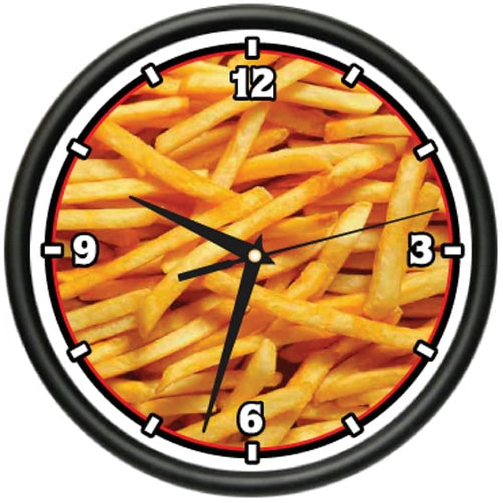 FRENCH FRIES Wall clock food fried potato gift - Walmart.com