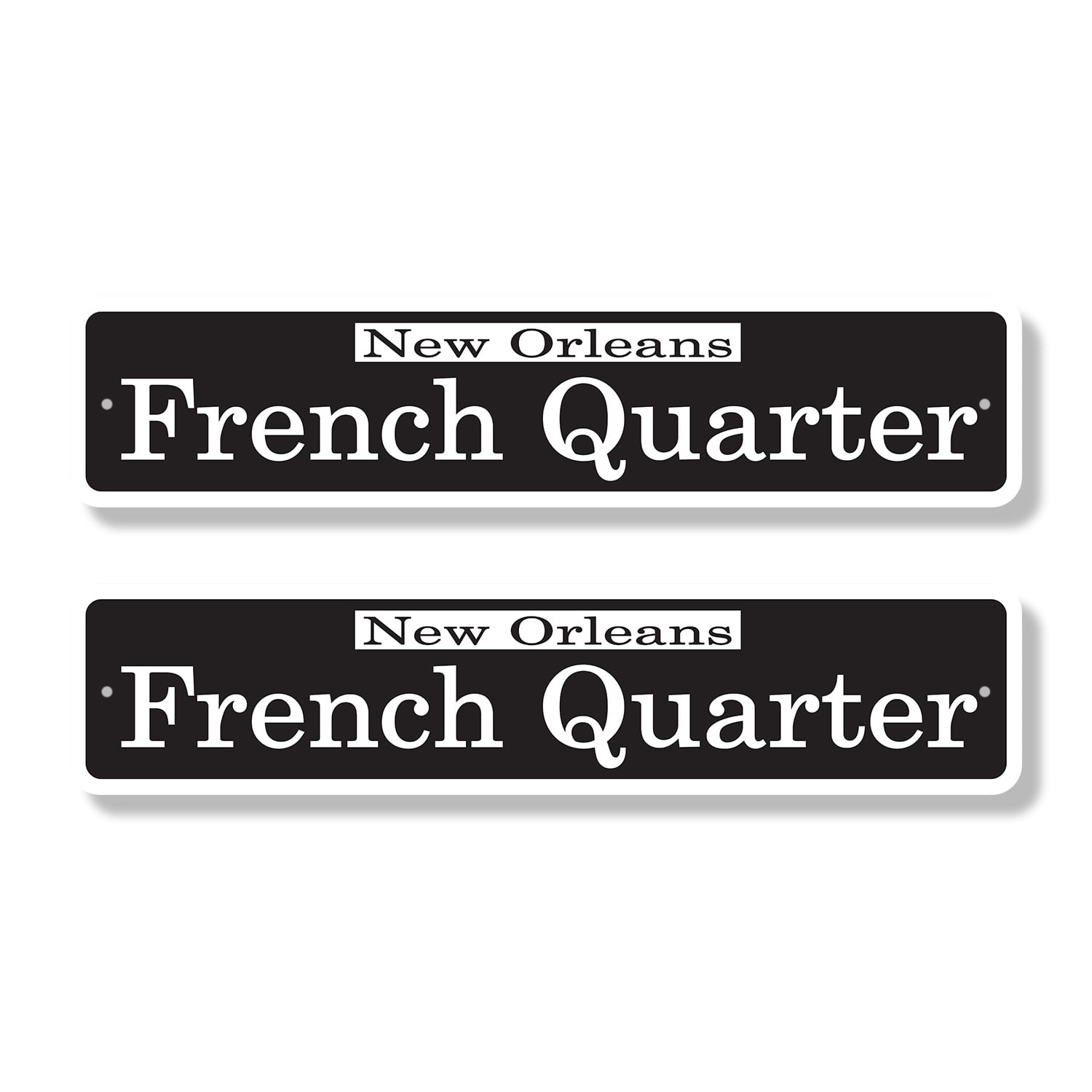 FRENCH QUARTER Classic Street Sign (2 Pack) nola cajun creole jazz New ...