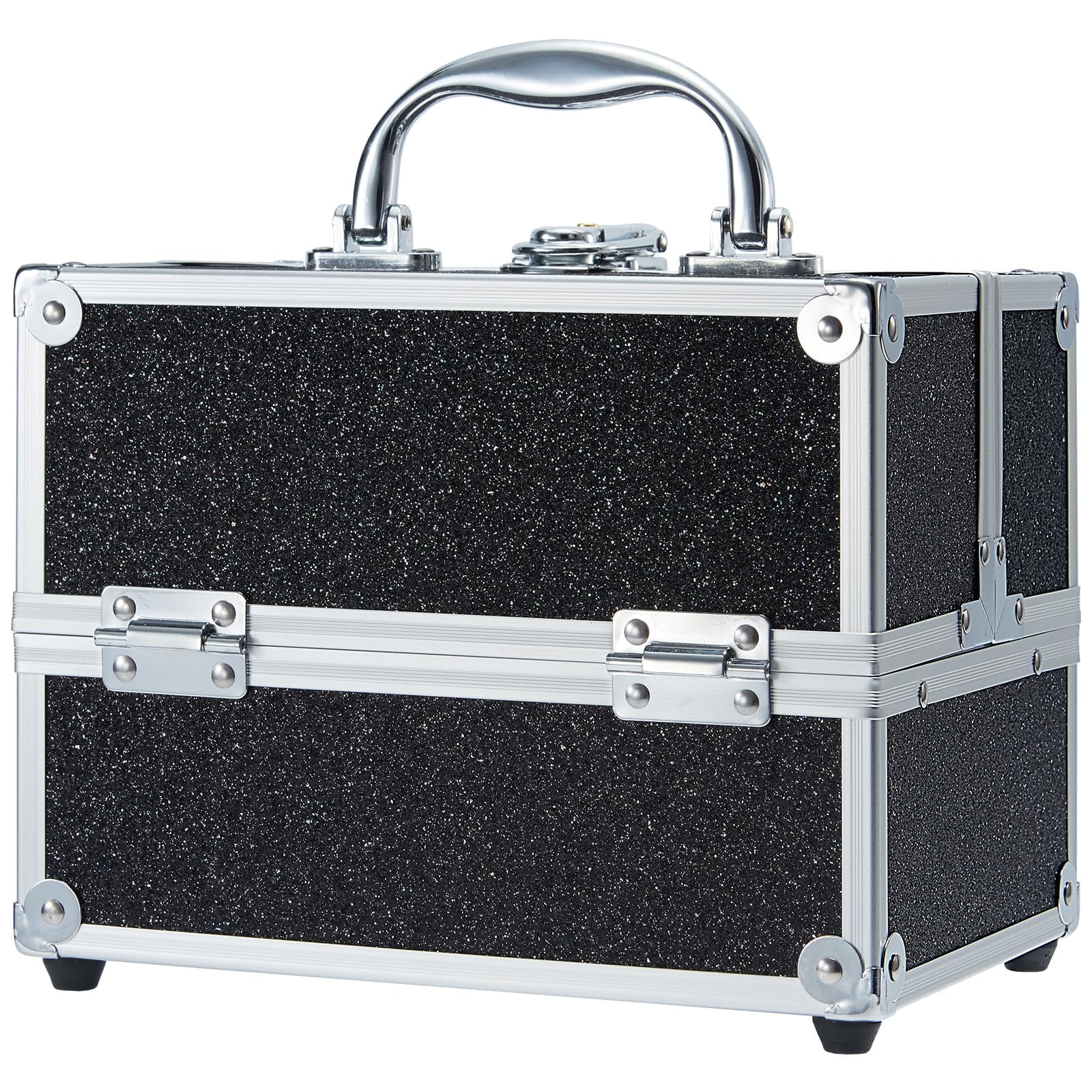 FRENESSA Makeup Organizer Case OIF8 Portable Train Case Cosmetic Box 4 ...