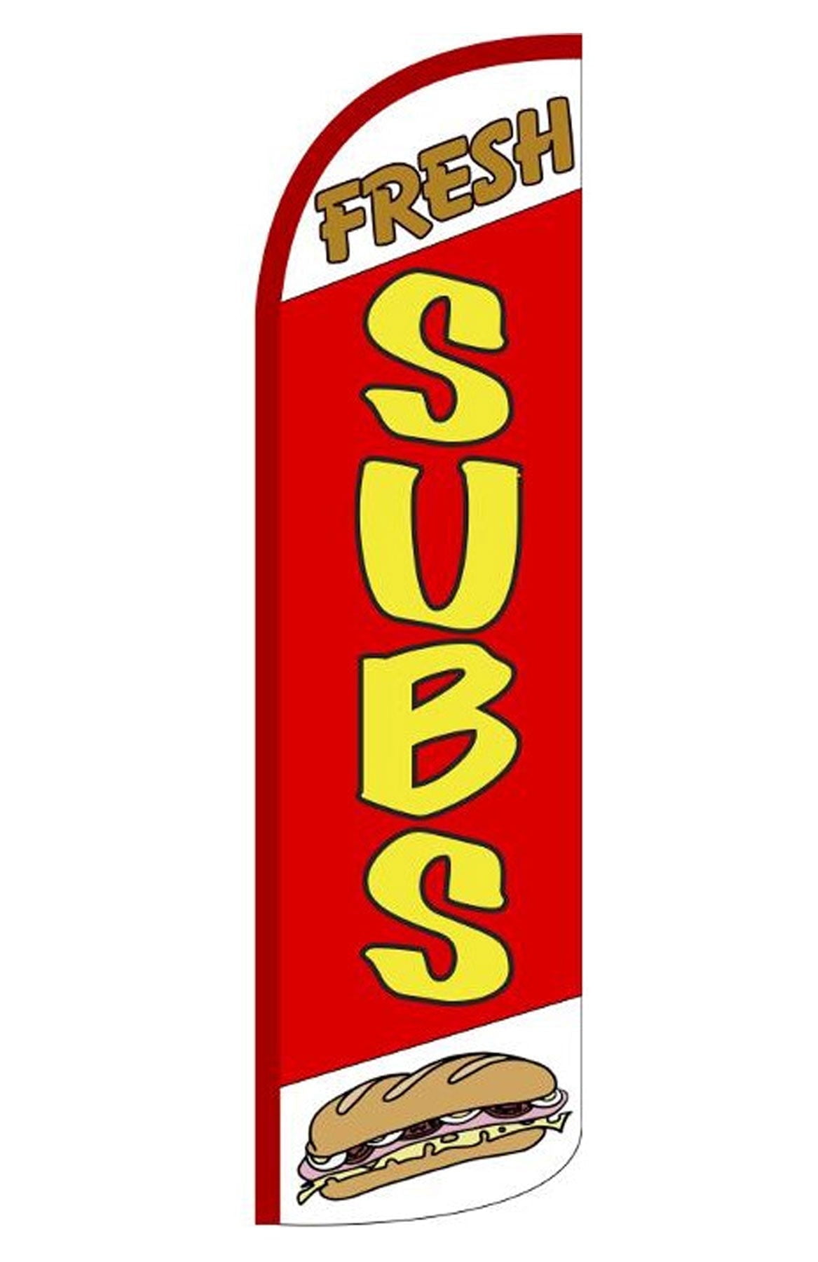 FRESH SUBS Windless Flag (Hardware Not Included) |Advertisement ...