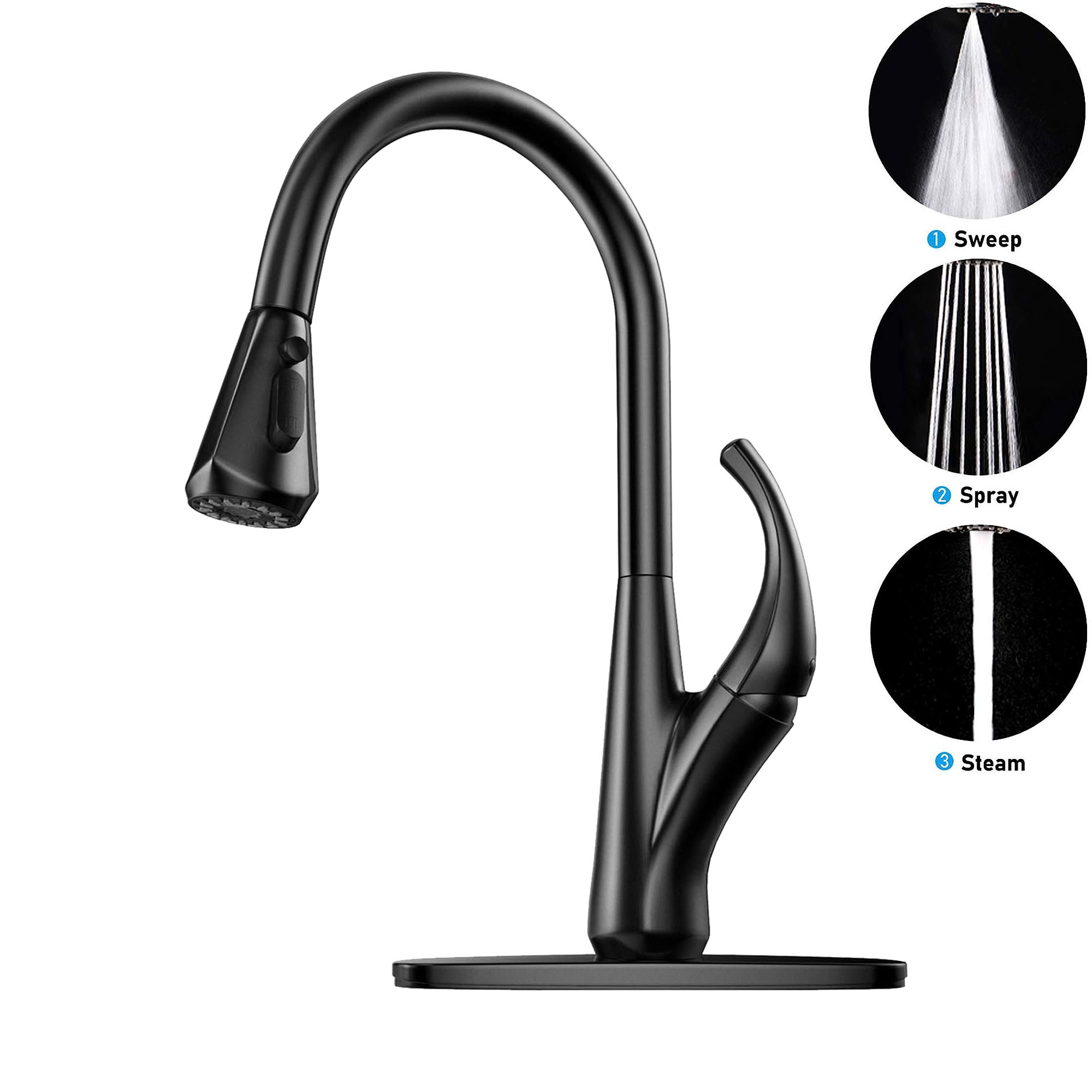 Capstone Kitchen Two Handle Hi Arch Spout Lead Free Stainless Less ...
