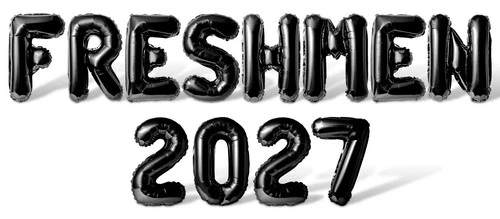 FRESHMEN 2027 Letter & Number Balloon Banner - Freshman Year Party ...