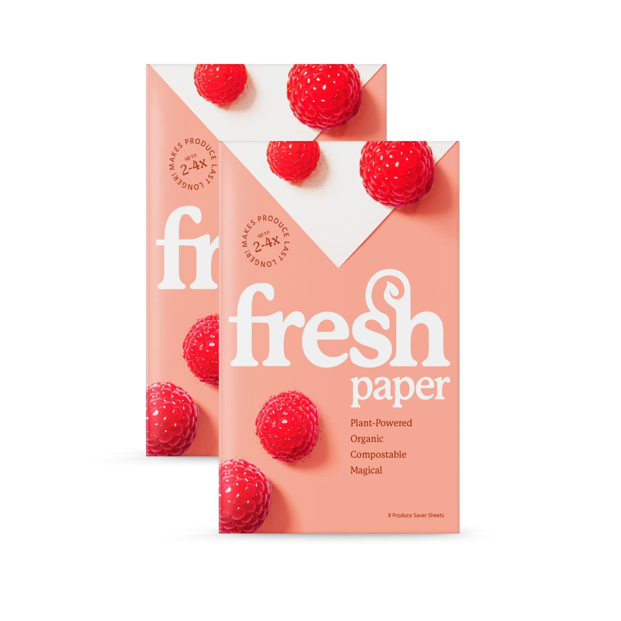 FRESHPAPER Keeps Fruits & Vegetables Fresh for 2-4x Longer, 16 Reusable ...