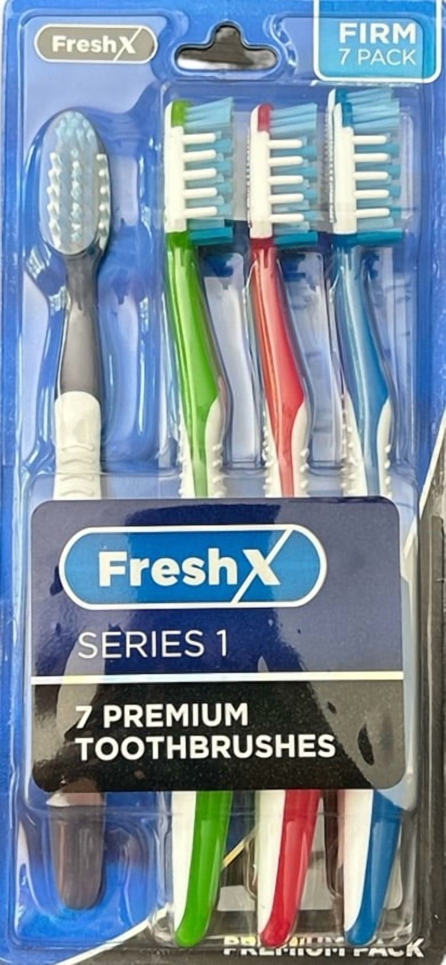 FreshX, Extra Firm Toothbrush, 7-Count, Ergonomic Contoured Handle ...