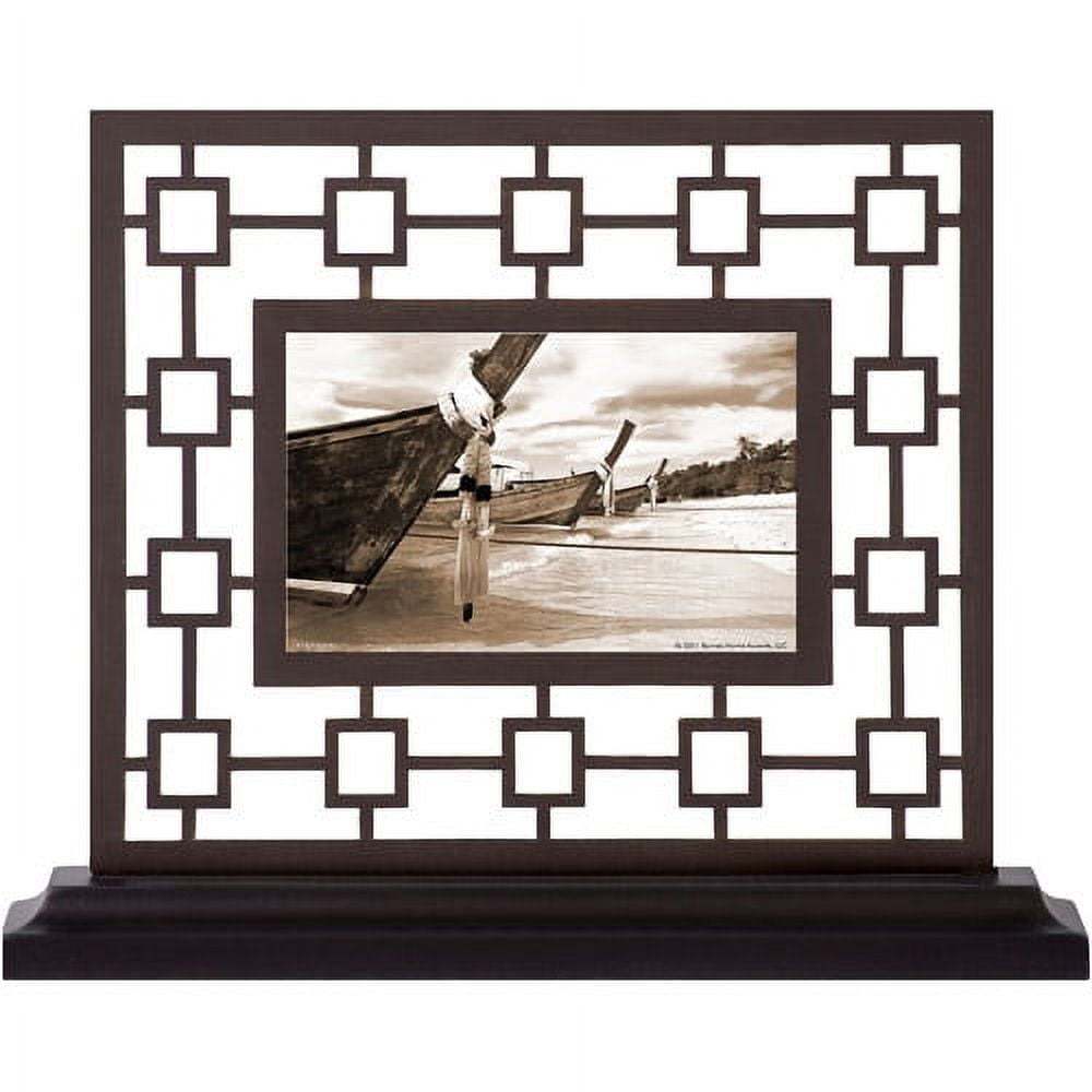 FRETWORK ROUND frame in espresso and bronze by VERN YIP for Burnes ...