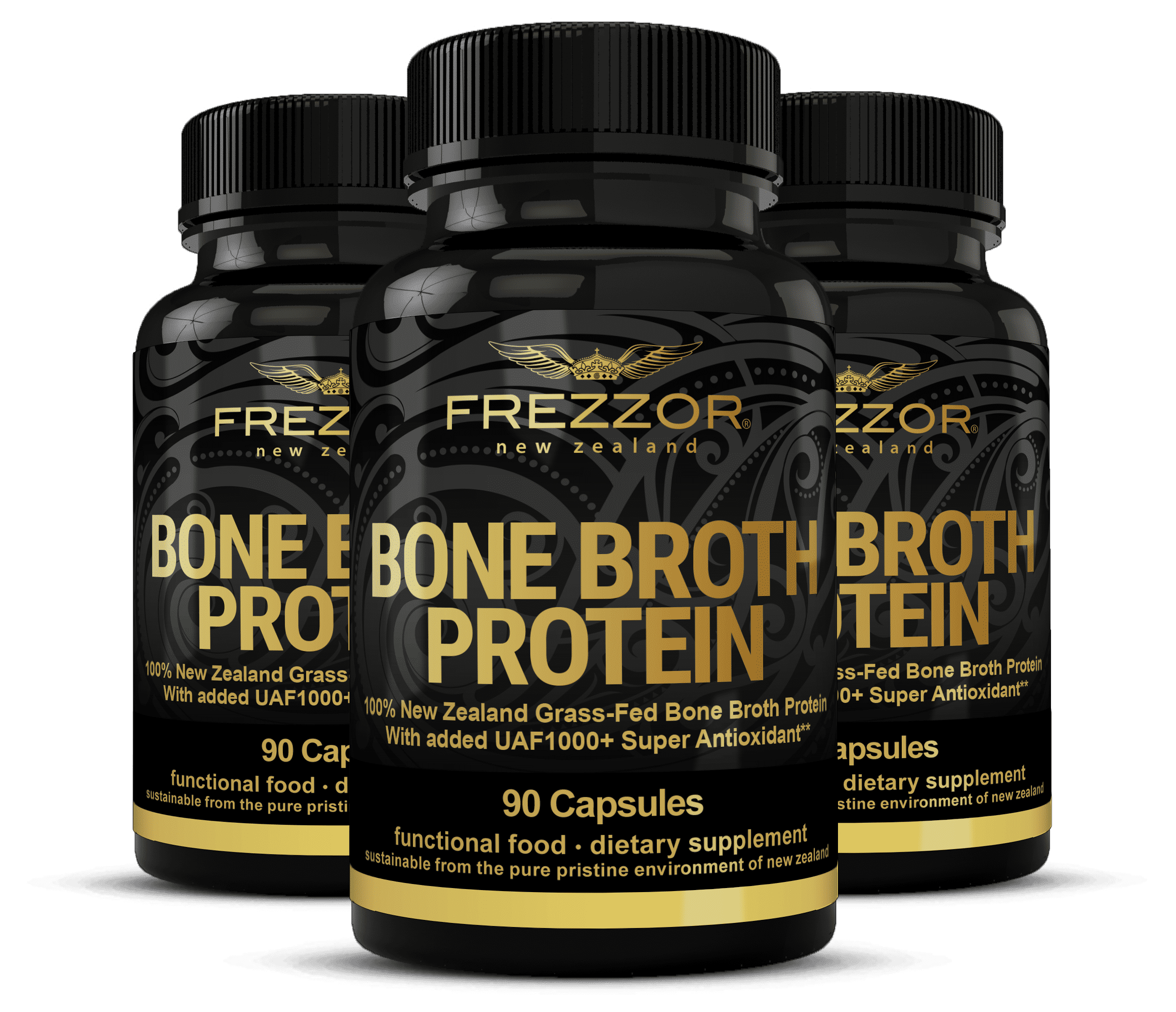 FREZZOR Bone Broth Protein Capsules Supplements for Joint, Skin, Hair ...