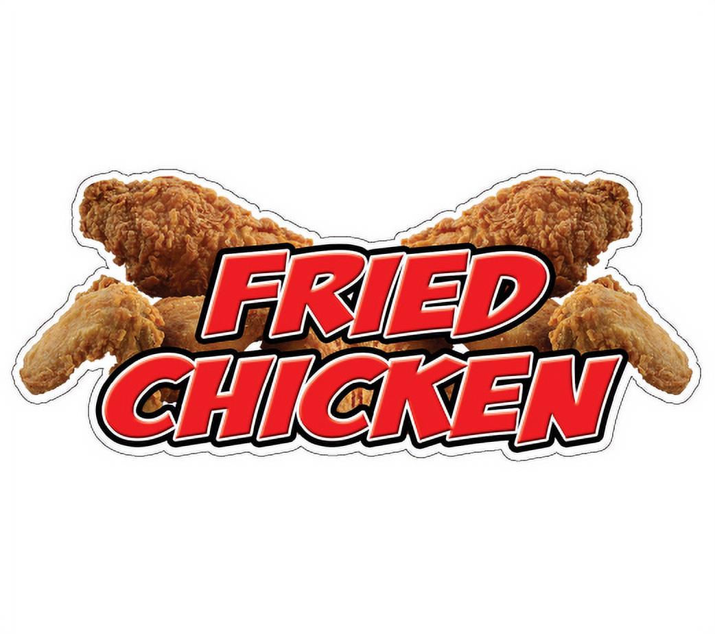 FRIED CHICKEN Concession Decal stand cart food sign hot - Walmart.com