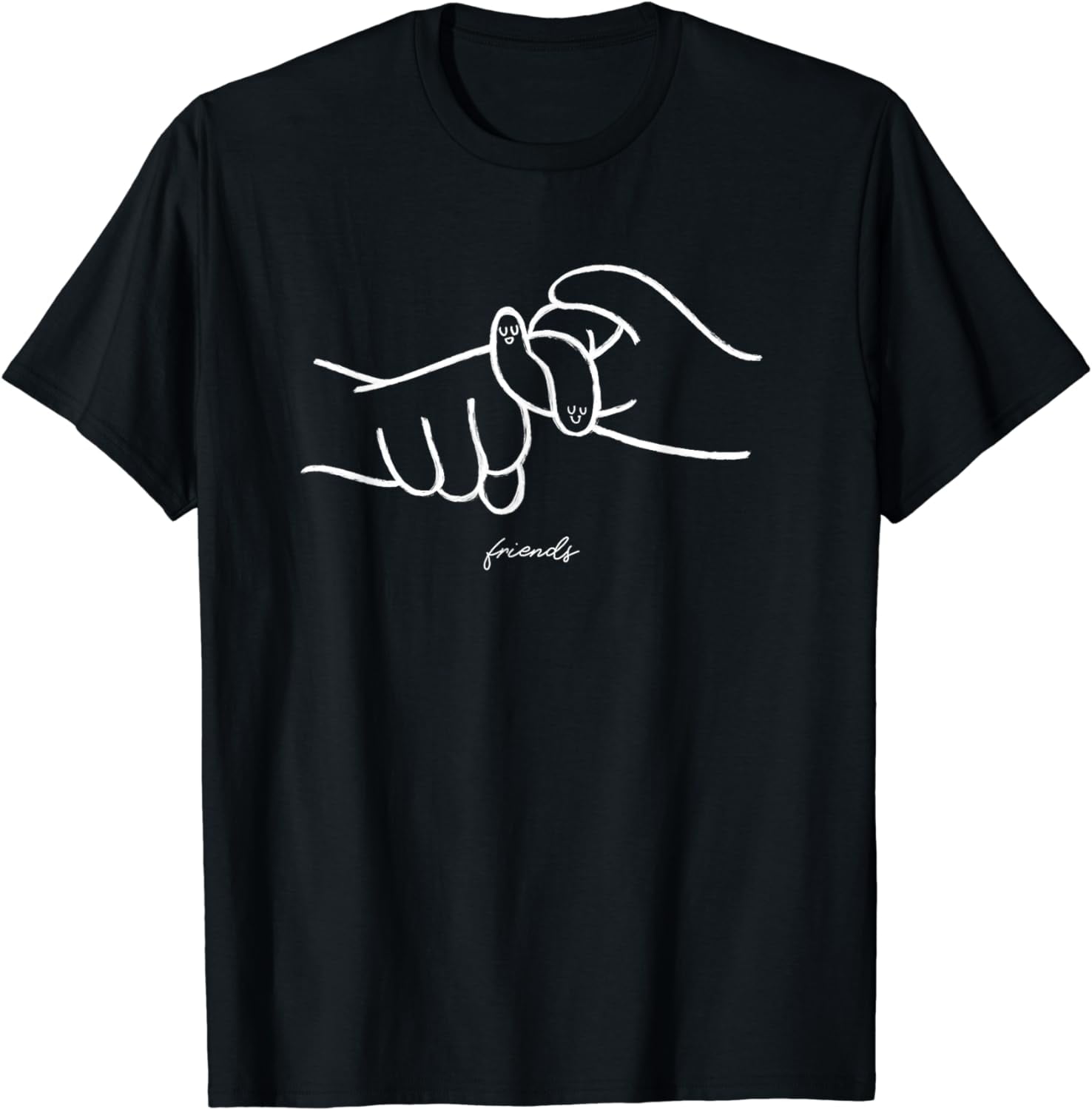 FRIENDS ASL American Sign Language T-Shirt - Walmart.com