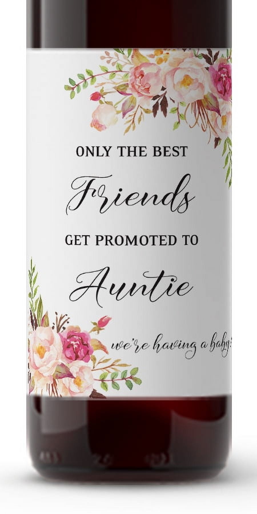 FRIENDS Pregnancy Announcement Wine Labels SET of 4 Only the Best ...