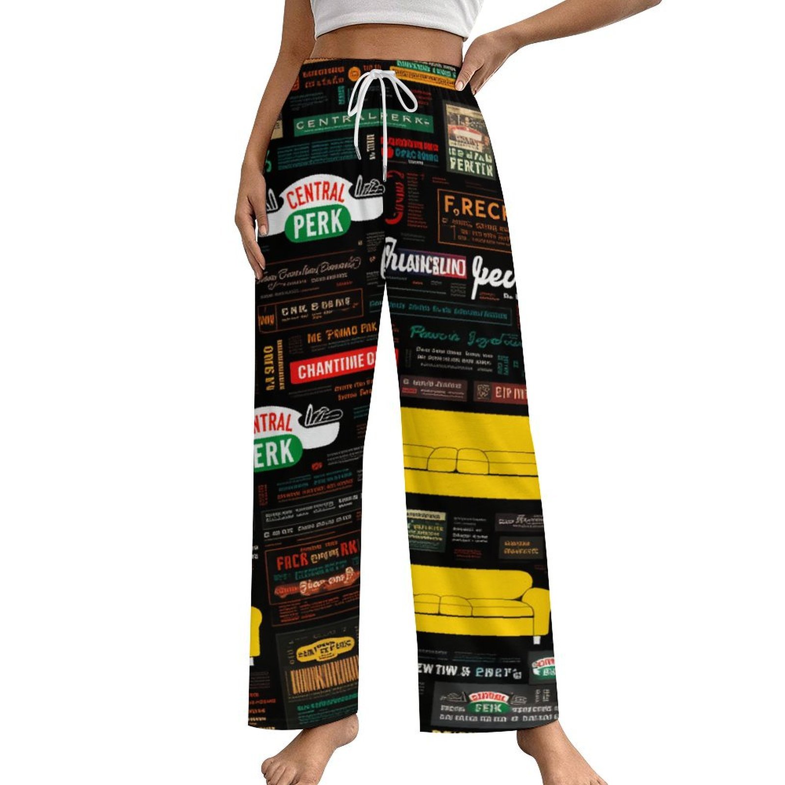 FRIENDS TV Show Quotes-1 Pajamas For Women Loose Retro Night Pajama ...