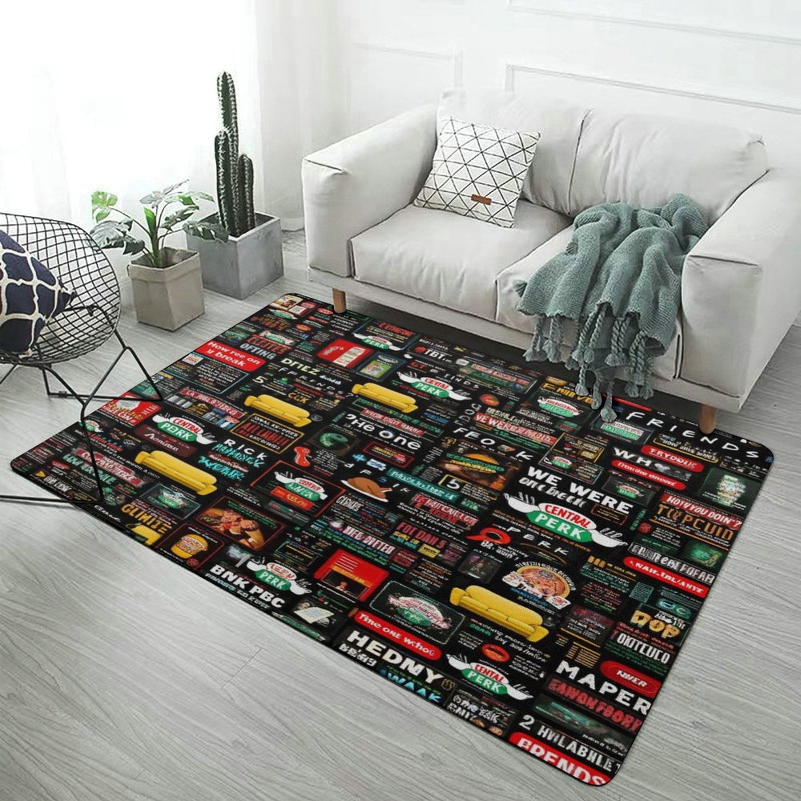 FRIENDS TV Show Quotes Soft Comfy Rugs for Bedroom Room Living Room ...