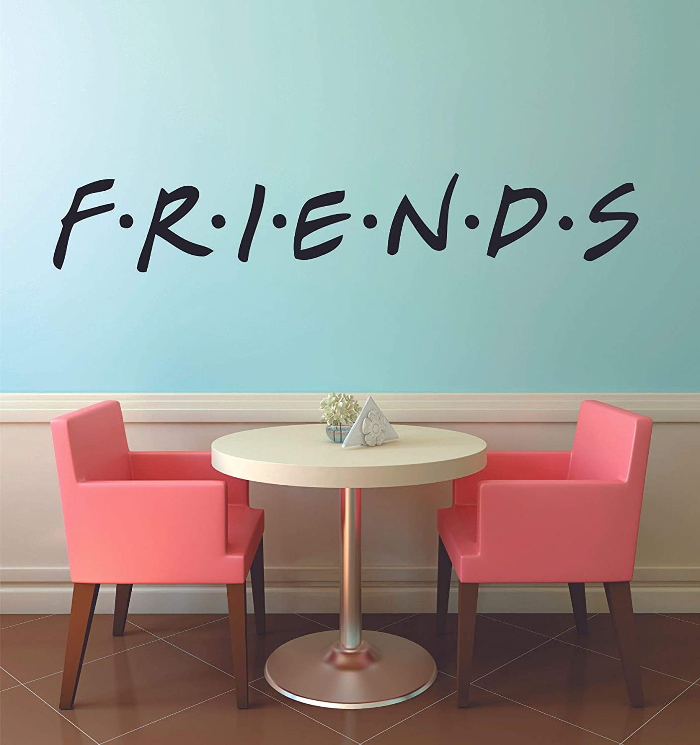 FRIENDS TV Show Series Logo Wall Stickers Television Quote Joey Rachel ...
